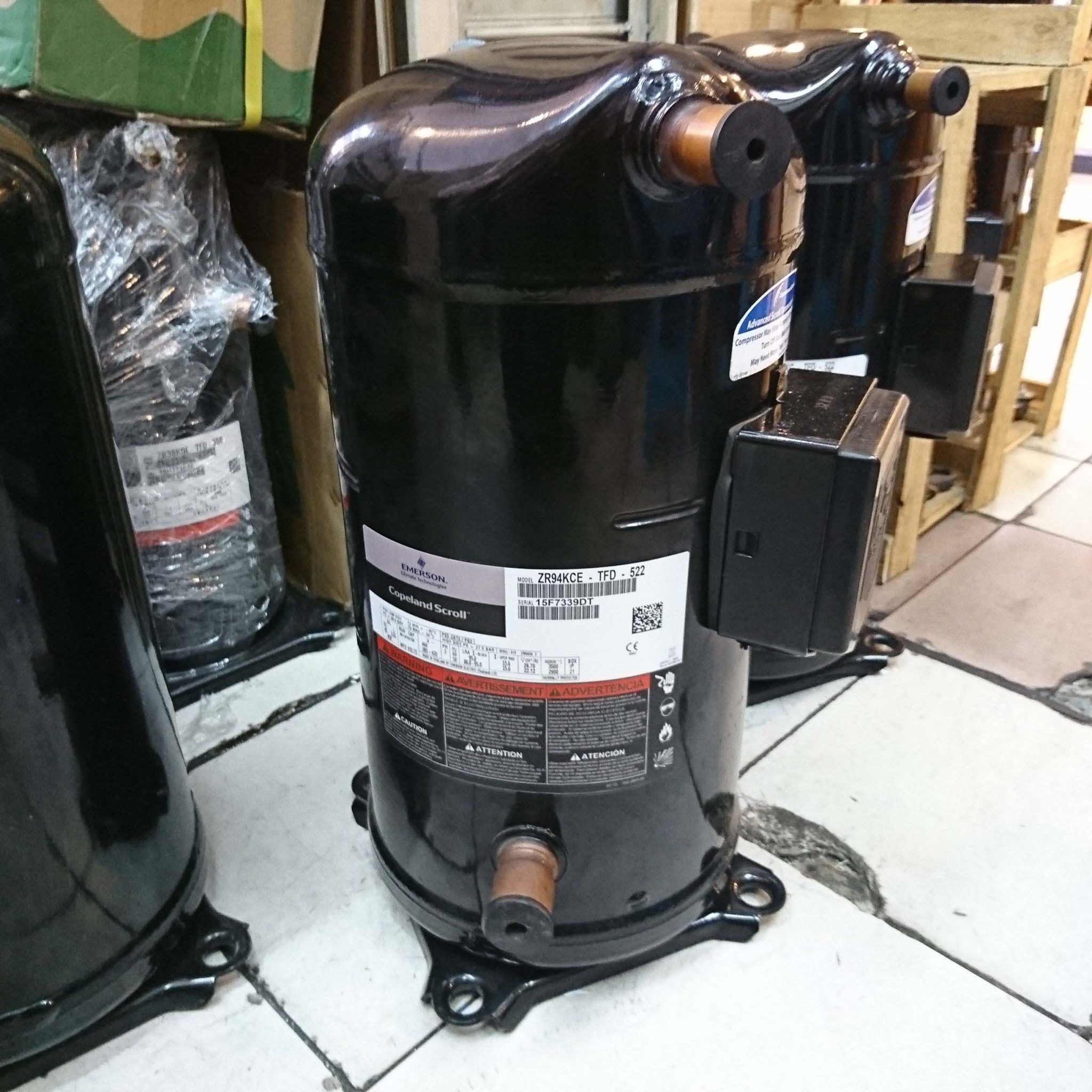 Copeland Scroll Compressor Capacity 7 Ton Model ZR94KCE-TFD-522 Multi ...