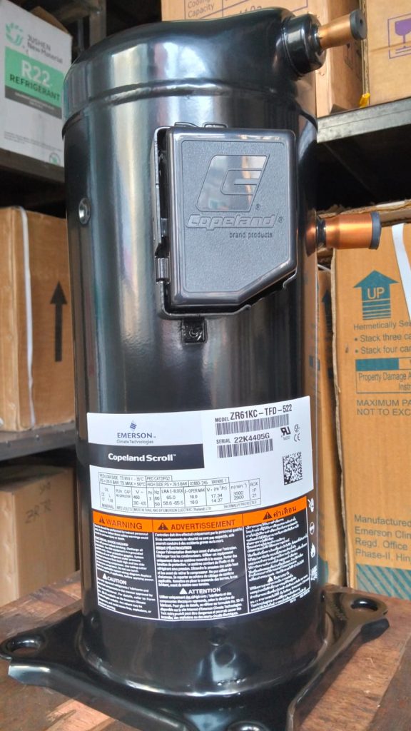 Copeland Scroll Compressor Capacity 4.25 Ton Model ZR61KC-TFD-522 R22 ...