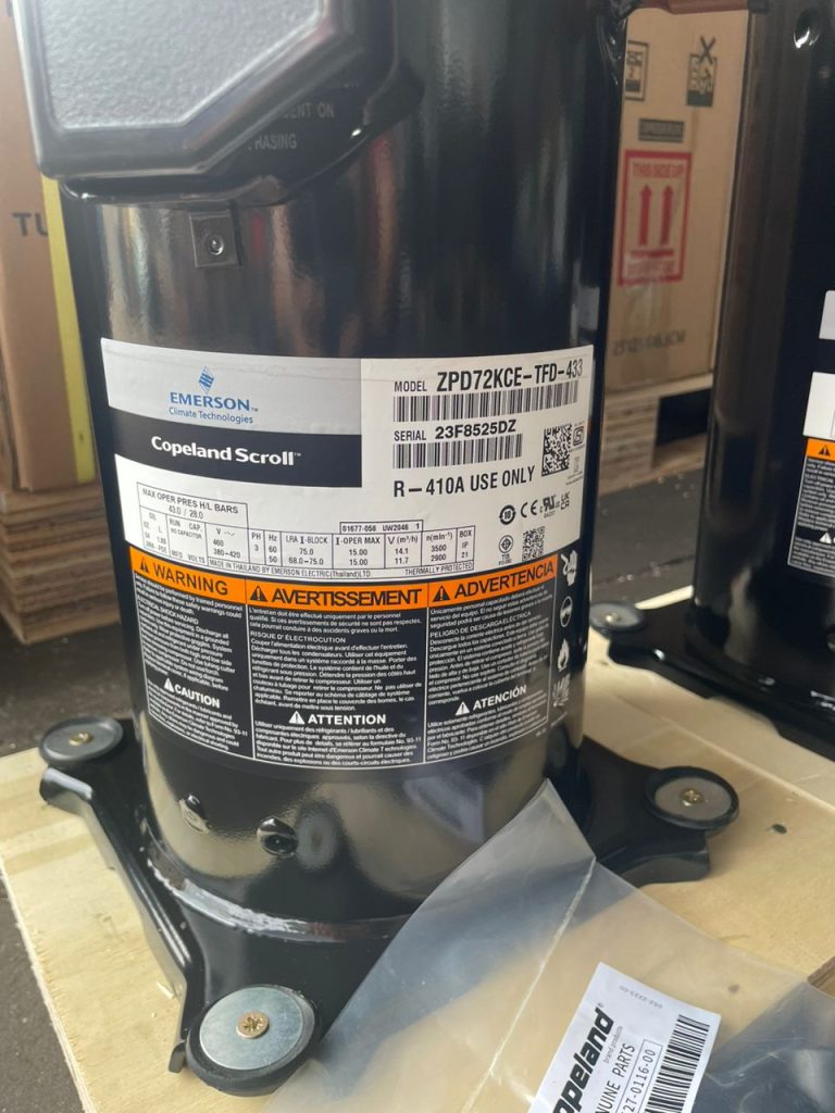 Copeland Digital Scroll Compressor Capacity 5 Ton Model ZPD72KCE-TFD-433 R410A | Cool N Fresh