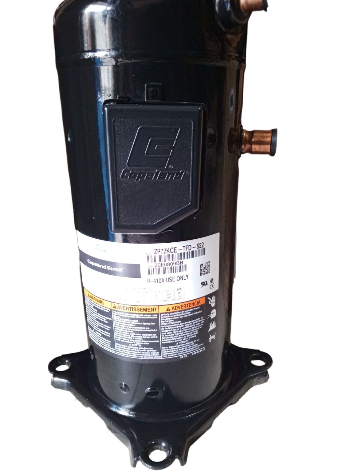 Copeland Scroll Compressor Capacity 5 Ton Model ZP72KCE-TFD-522 R410A ...