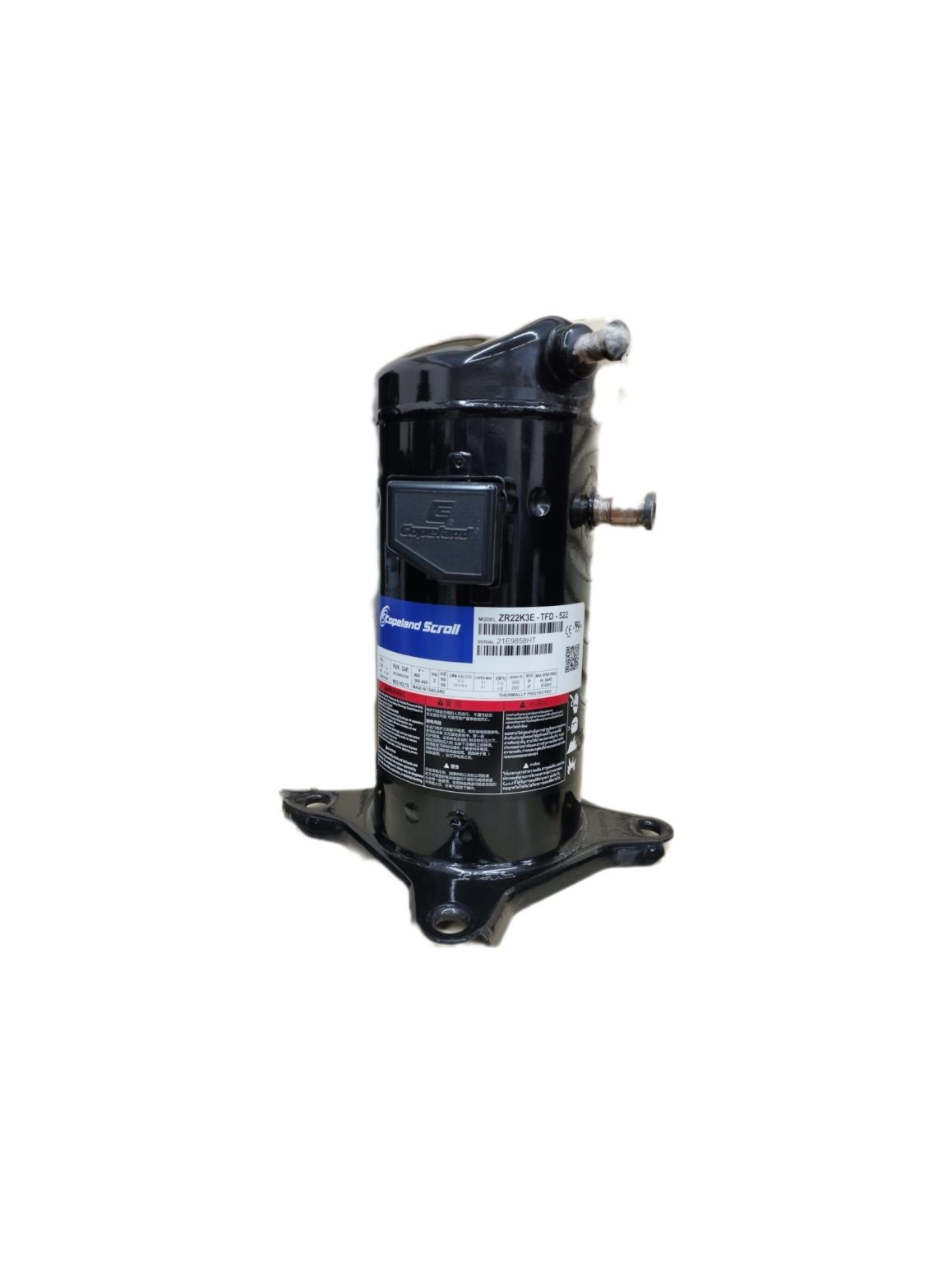 Copeland Scroll Compressor Capacity 1.5 Ton Model ZR22KCE-TFD-522 Multi ...