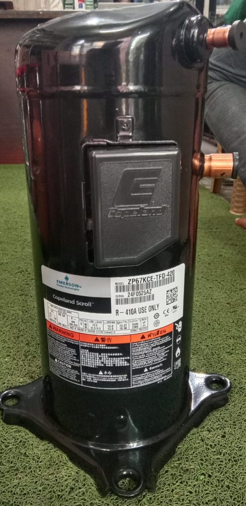 Copeland Digital Scroll Compressor Capacity 5 Ton Model ZP67KCE-TFD-420 ...