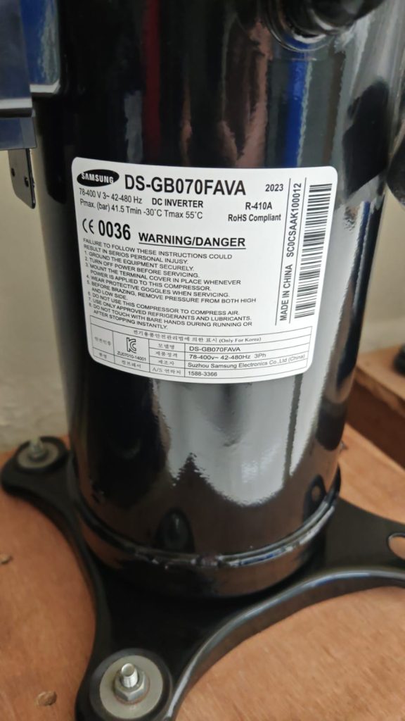 Samsung Inverter Compressor Model DSGB070FAVA | Cool N Fresh